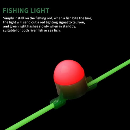 Night Fishing Rod Light White Intelligent with Motion Sensor Green/Red ...