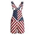 4th of July Bib Overalls for Men Patriotic Usa Star Striped Graphic ...