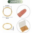 Brass Open Jump Rings Long-Lasting Plated Round Ring Real 18K golden ...