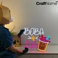 Craftnamesign Boba Tea Neon Sign, LED Bubble Drink Wall Light, LED ...