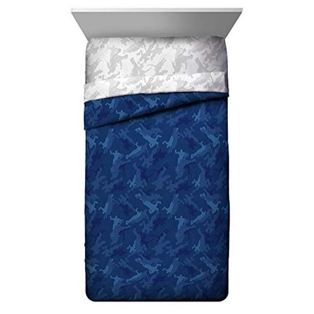 Jay Franco emote Camo 4 piezas Twin Bed Set (producto oficial), Blue ...