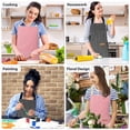 2 Pack Kitchen Aprons, Apron for Cooking with 2 Pockets, Unisex ...
