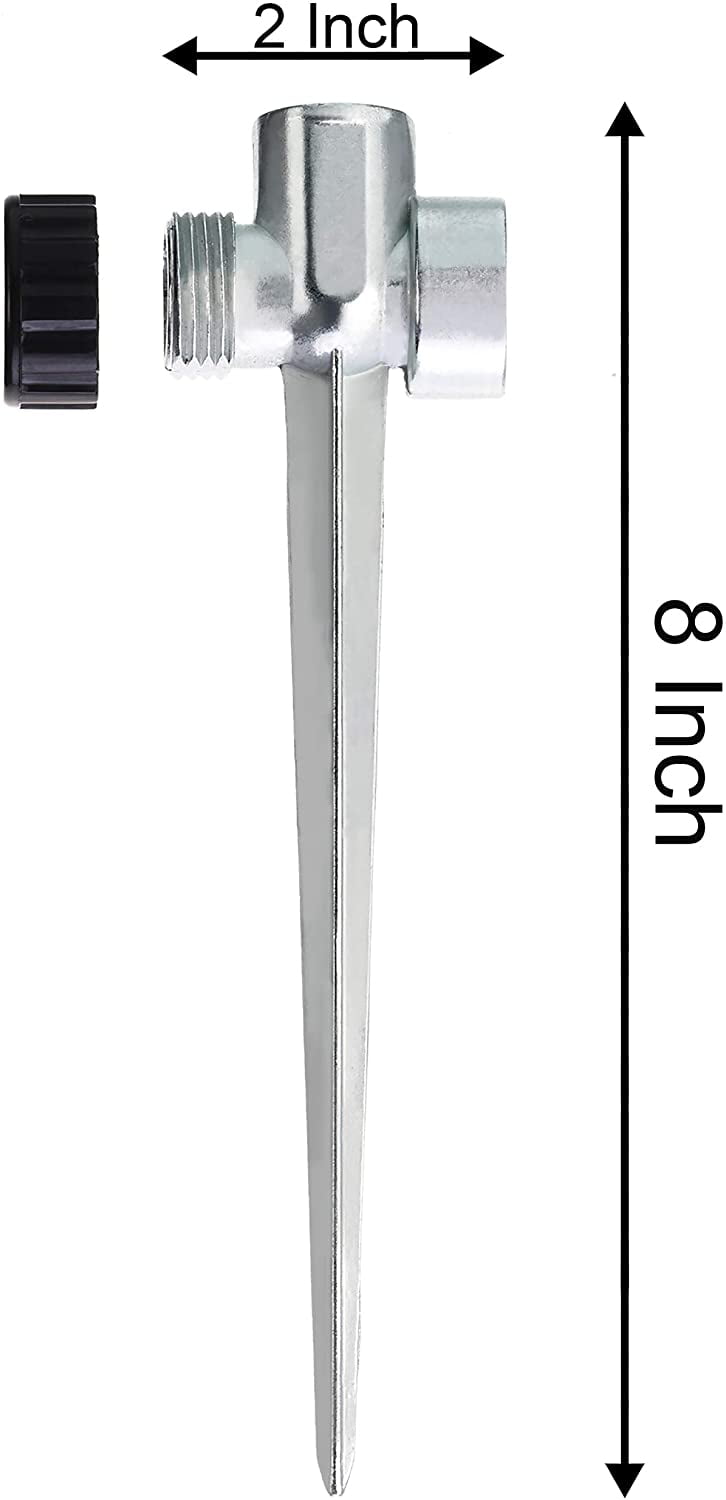 Buy Tool Daily Sprinkler Spike Base, 1/2 Inch Pipe Thread, Zinc Flow ...