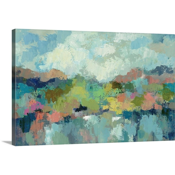 Great BIG Canvas | "Abstract Lakeside" Canvas Wall Art - Walmart.com ...