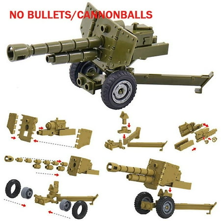 Moc Ww2 Heavy Machine Gun Blocks Swat Military Soldiers Weapons ...