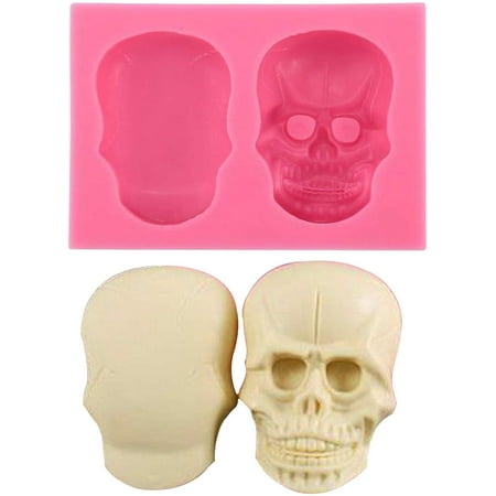Heytea 3D Skeleton Skull Silicone Fondant Mold Clay Mold Jewellery ...