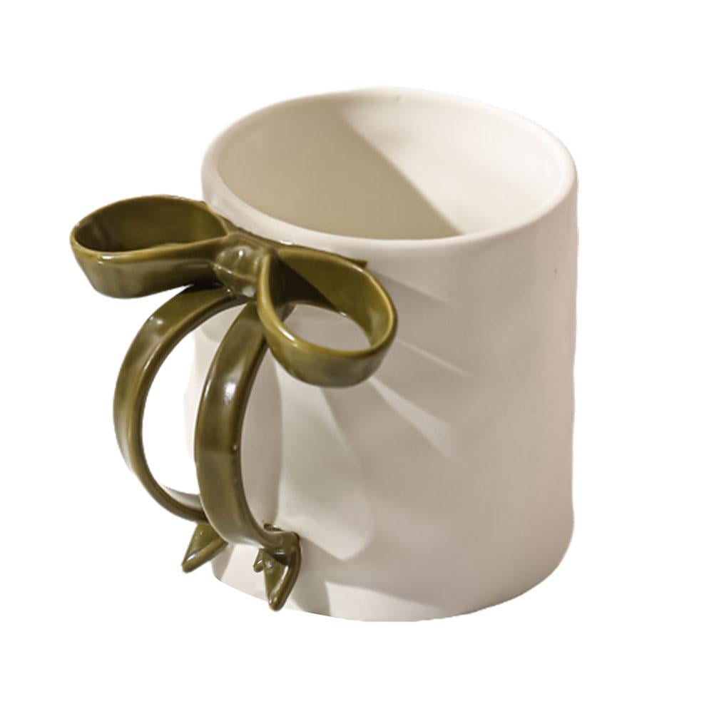 EZLIFE Tazas de café de cerámica rosa con asa de lazo rosa para mujer Coquette B1N4 | Bodega ...