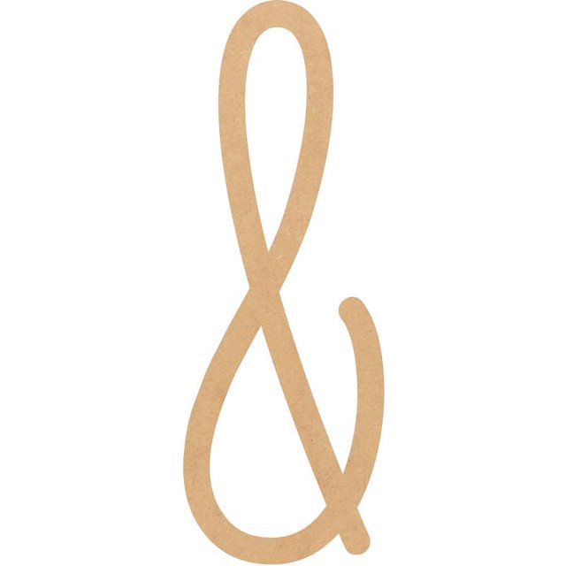 Unpainted Wooden 10'' Cream Peach Letter &, Paintable Alphabet A-Z ...