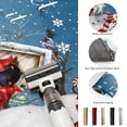6ft Round Rug Blue Grey Snowman Christmas Area Rugs for Living Room ...