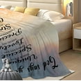Throw Blanket with Inspirational Thoughts and Prayers Religious Soft ...