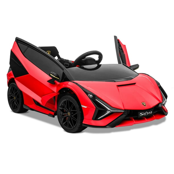 Kidzone Kids 12V Electric Ride On Licensed Lamborghini Sian Roadster ...