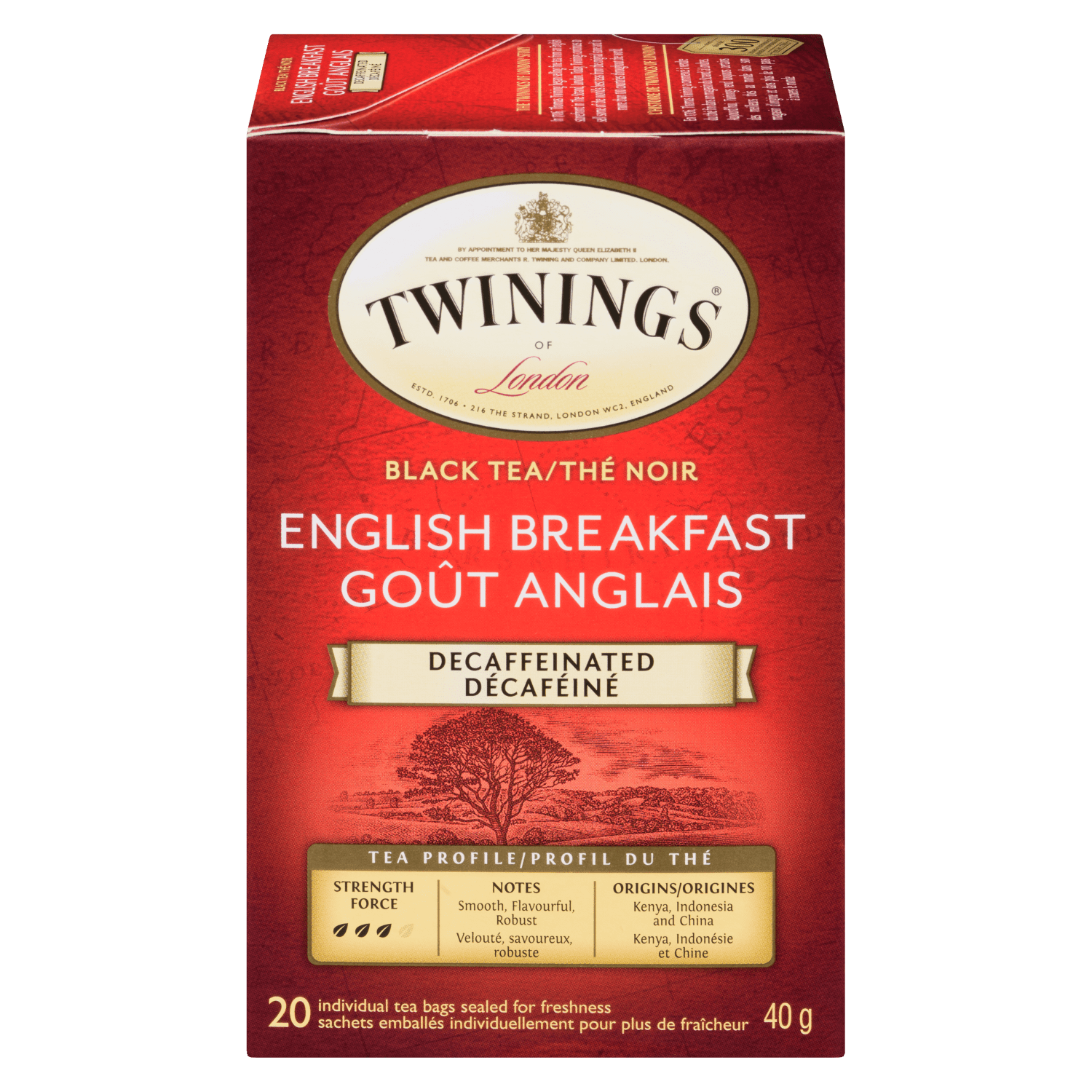 Click here for Twinings English Breakfast Decaffeinated Tea 40 G prices