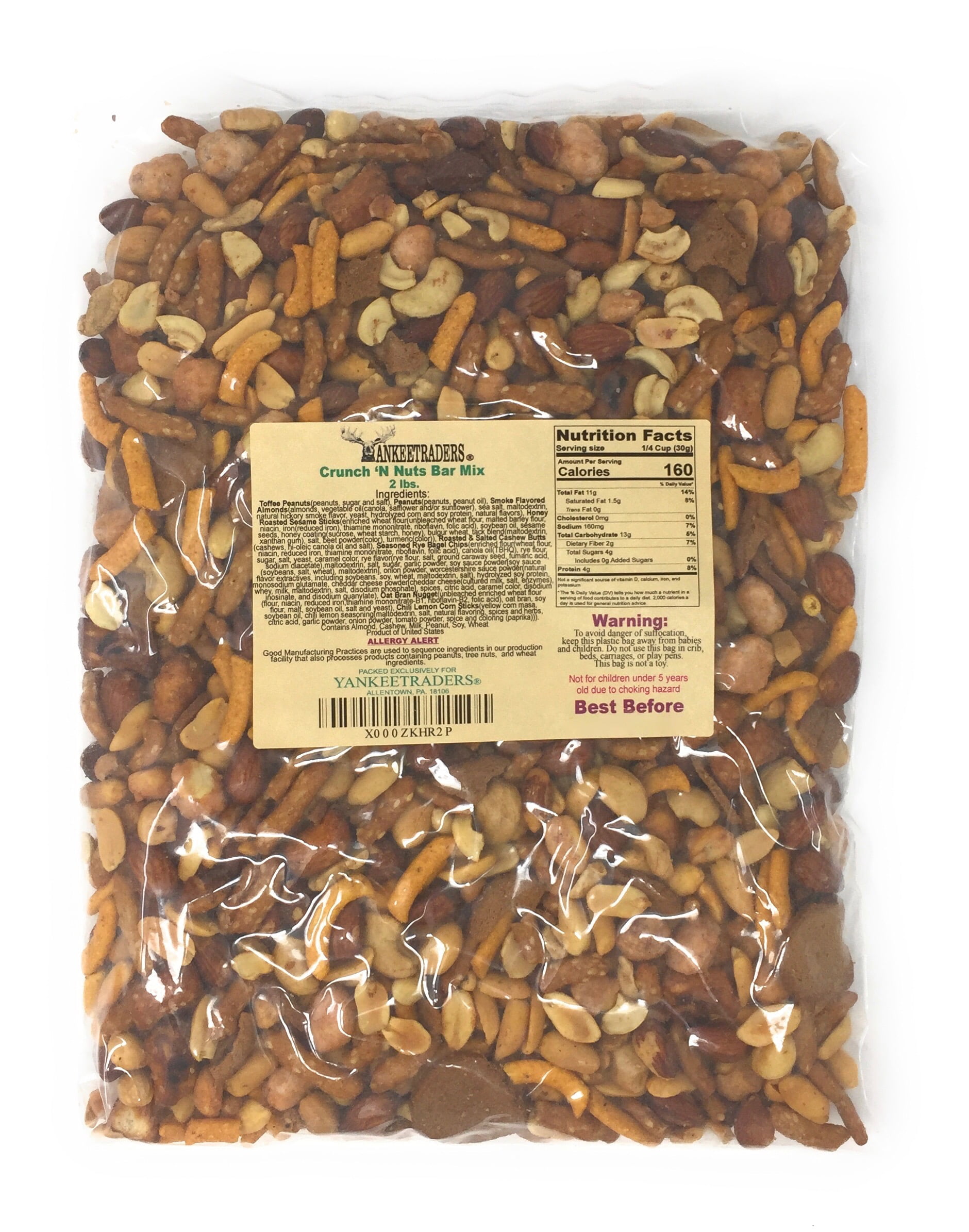 YANKEETRADERS Crunch 'N Nuts Bar Mix - 2 lbs. - Walmart.com