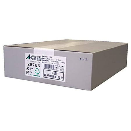 A-One Label Sticker Copy Label A4 12 Sides 500 Sheets 28763 | Walmart ...