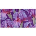 Purple Flowers Elegant Round Ring Binder 3 Rings 1.5" Capacity File ...