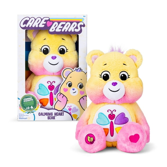 Walmart Exclusive: Care Bears Calming Heart Bear 14" Plush Stuffed ...