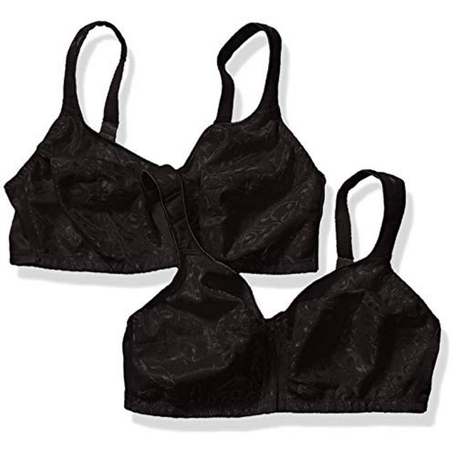 JUST MY SIZE womens Front Close Soft Cup Plus Size Mj1107 Full Coverage ...