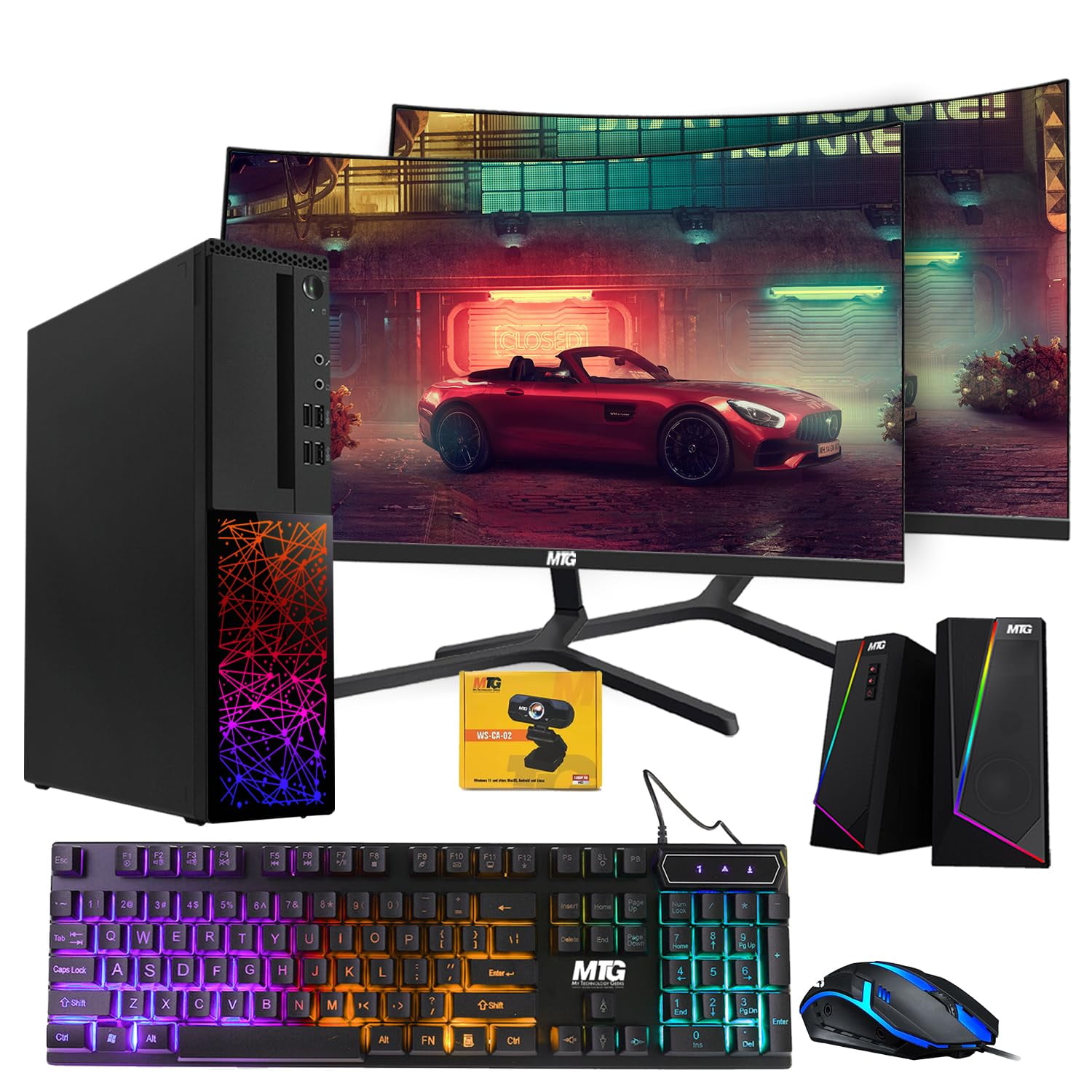 Restored TechMagnet Gaming Desktop PC,Intel i5 6th,Galaxy,16GB RAM,1TB ...