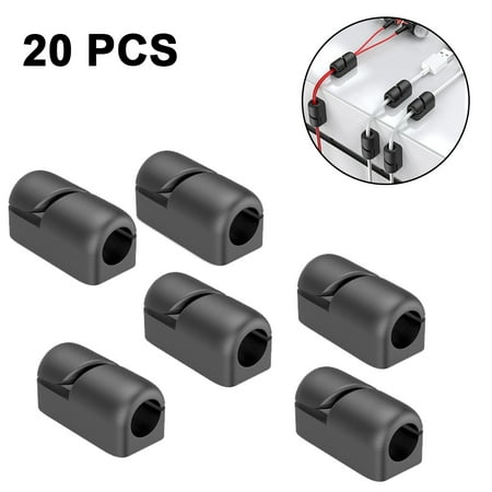 Cable Holder Clips, 20-Pack Cable Management Cord Organizer Clips ...