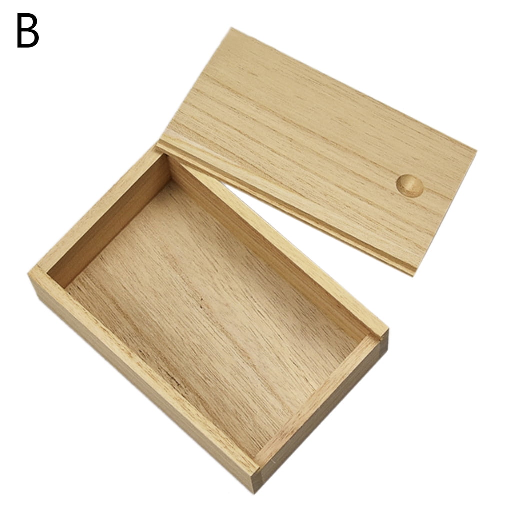 Bamboo Cards Storage Box Desktop Wooden Poker Playing Card Box Case ...