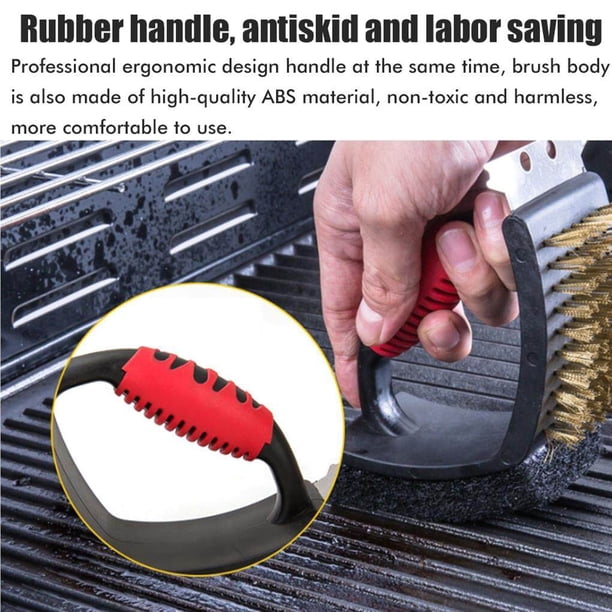 pitrice 3-in-1 Barbecue Cleaner Barbecue Cleaning Brush Grill Clean ...