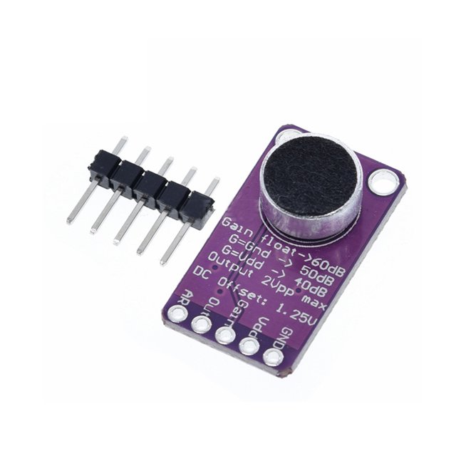 MAX9814 Microphone AGC Amplifier Board Sound Sensor Module Auto Gain ...