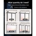 W No Drill Curtain Rod Brackets for Outside-Mount Blinds, Tool-Free ...