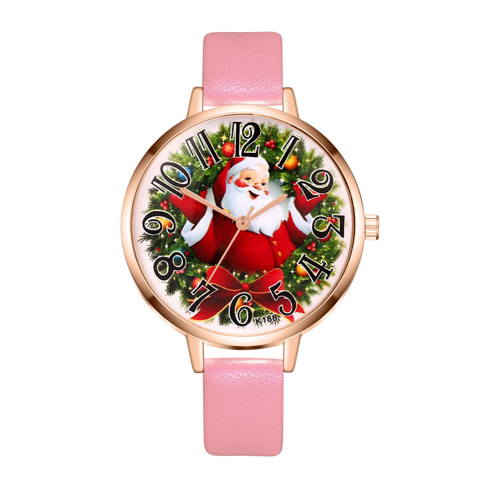 Christmas Santa Claus Watch Elegant Quartz Wristwatch Beautiful Sports ...