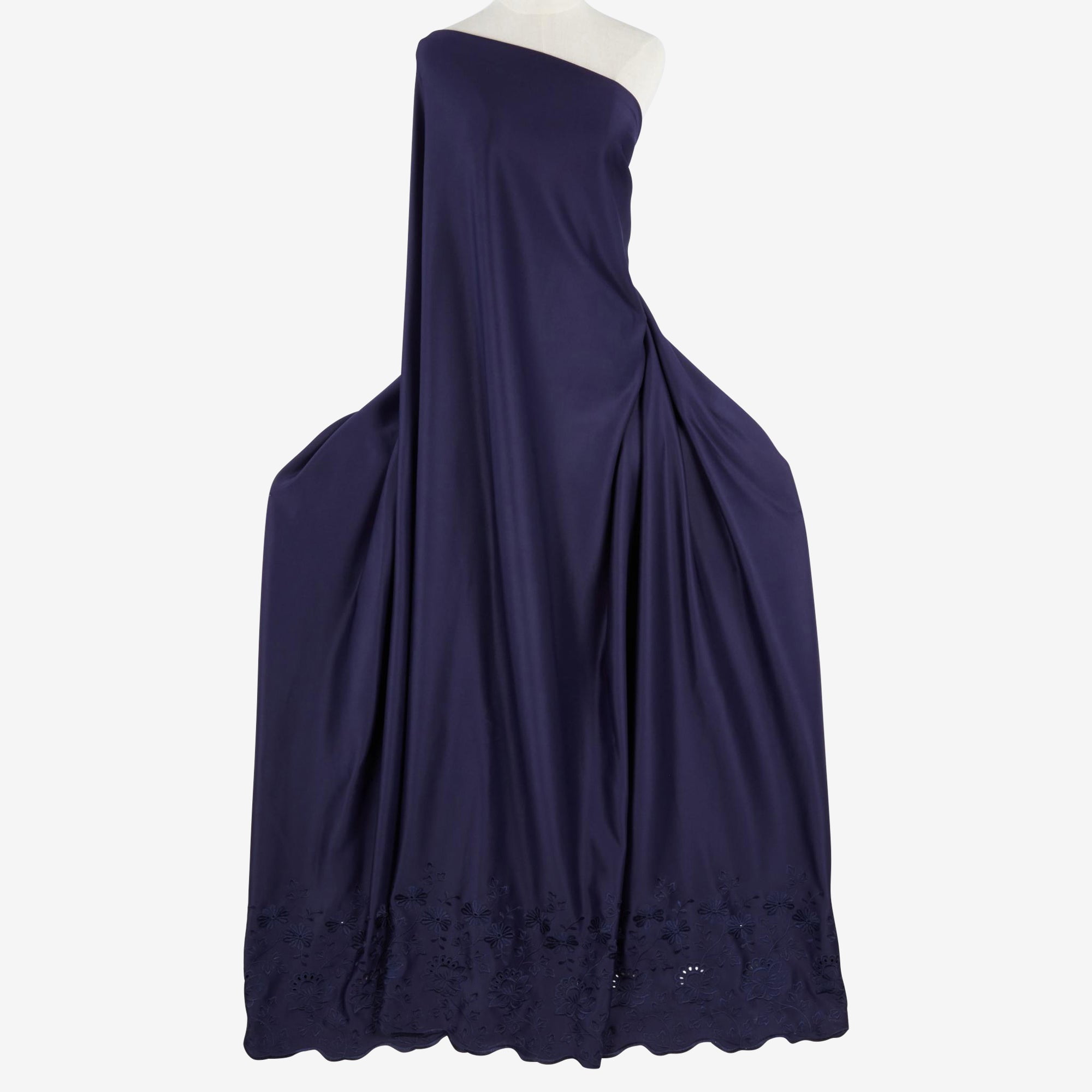 ZELOUF Caramel Floral Embroidery Single Border Scuba , Sewing, DIY ...