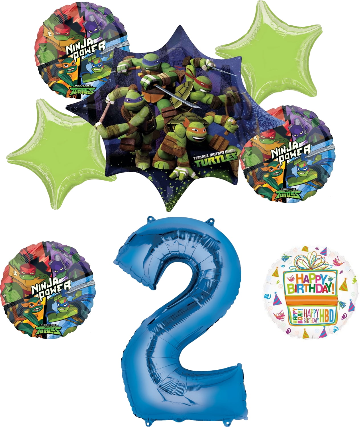 Teenage Mutant Ninja Turtles 2nd Birthday Party Supplies and TMNT ...