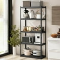 Gymax 5-Tier Storage Shelf Heavy Duty Storage Utility Rack Shelf w/Anti ...