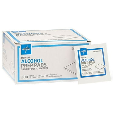 CURAD Medium 2-Ply Sterile Alcohol Prep Pads, Essential for First Aid ...