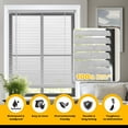 LazBlinds Cordless 1" Vinyl Horizontal Mini Blinds, Light Filtering ...