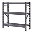 48 in. W x 48 in. H x 18 in. D 3-Shelf Welded Steel Garage Storage ...
