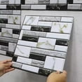 5pcs Self Adhesive Tile Wall Sticker Home Decor 3D PVC sticker Covers ...