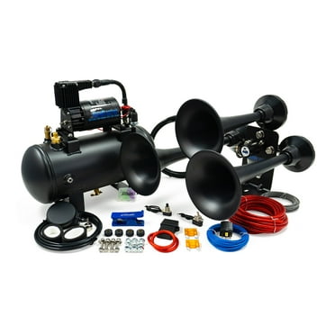 HornBlasters Outlaw Black 2MC 2-Gallon 150 PSI Train Horn Kit - Walmart.com