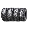 Forerunner Knight Set of 4 ATV/UTV Mud Tires, 25X10-12 6 Ply M/T All ...