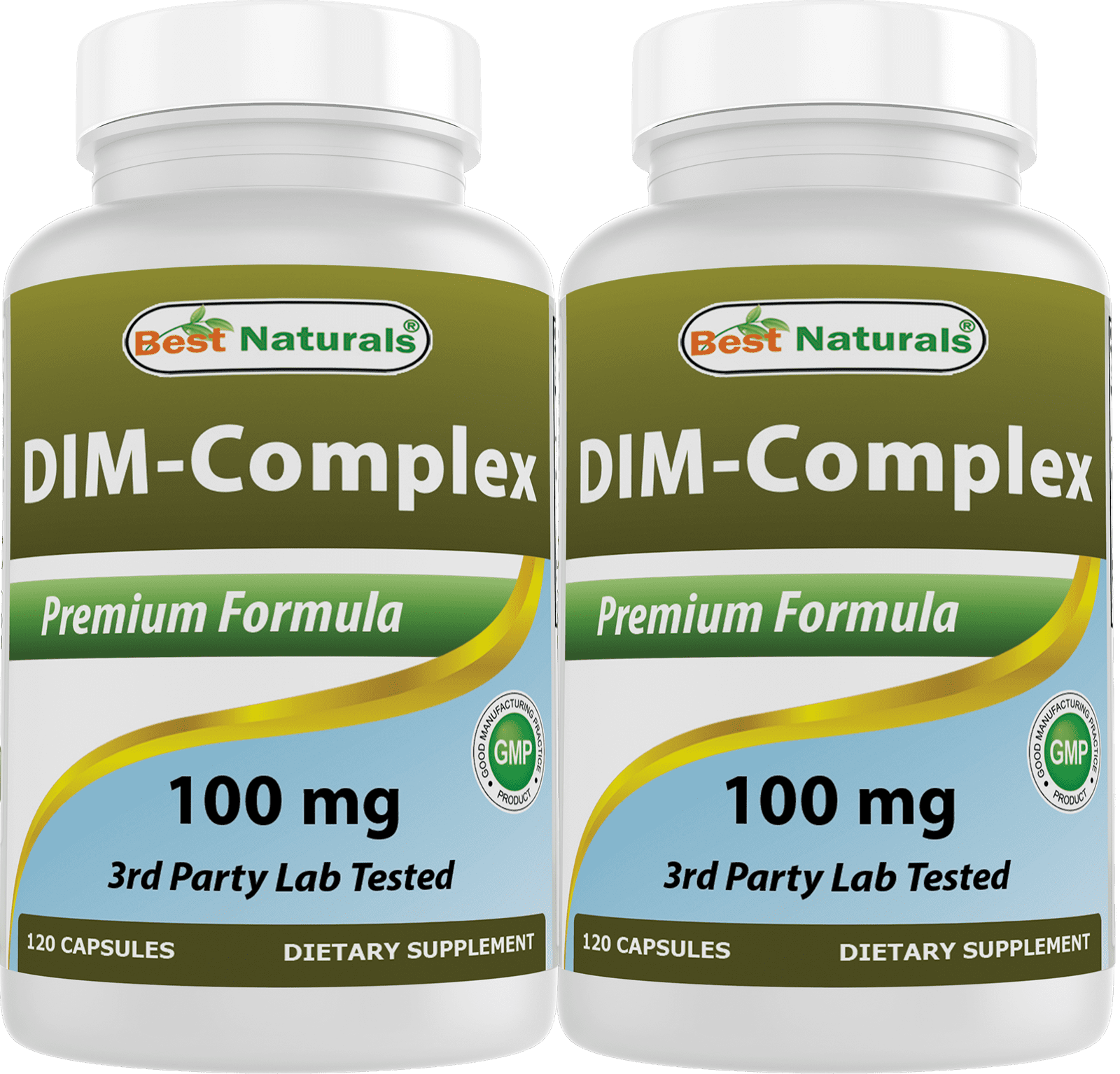 2 Pack Best Naturals DIM Complex 100 mg 120 Capsules - Walmart.com