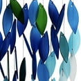 Blue Handworks Glass Wind Chime Deluxe Ocean Waterfall Wind Chimes for ...