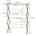 Household Essentials Collapsible Bamboo Clothes Drying Rack - Walmart.com