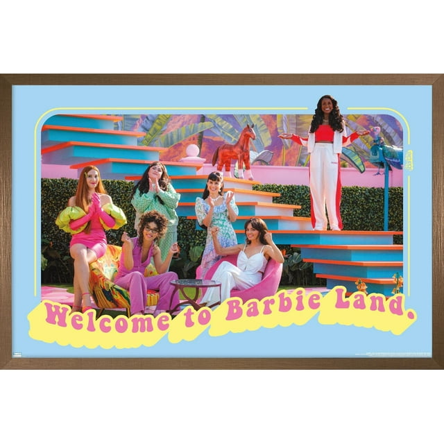 Mattel Barbie: The Movie - Welcome To Barbie Land Wall Poster, 22.375 ...