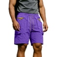 DPTALR Men's Solid Elastic Drawstring Waist Workwear Shorts with ...