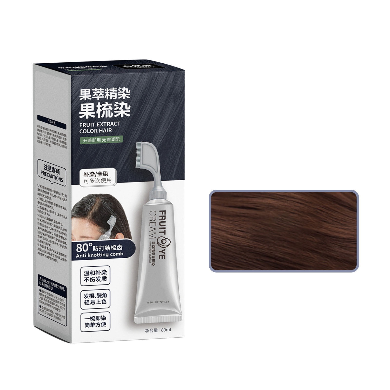 Click here for Glocharm Marketplace Fruit Hair Dyeing Comb Black... prices