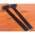 8 Pack 18 Inch Black Heavy Duty Hidden L Shelf Brackets, Rustic ...