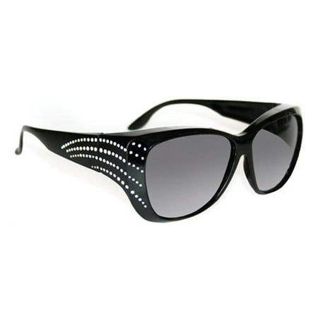 Solar Shield Fits Over Sunglasses, Gray - Walmart.com