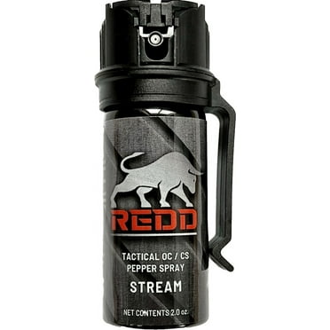 REDD, Tactical Blend OC/CS Pepper Spray - Flip Top Stream (2 oz ...