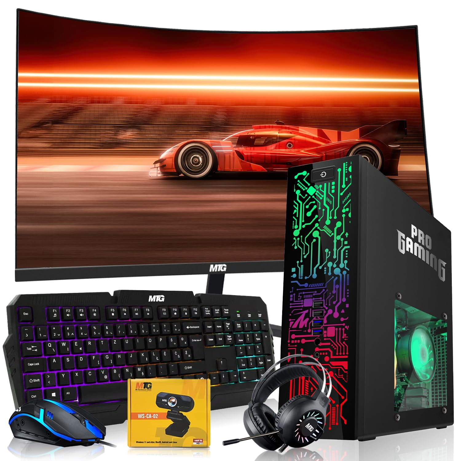 Restored HP Black Desktop Computer PC–Intel Core i5,16GB ARGB RAM,512GB ...