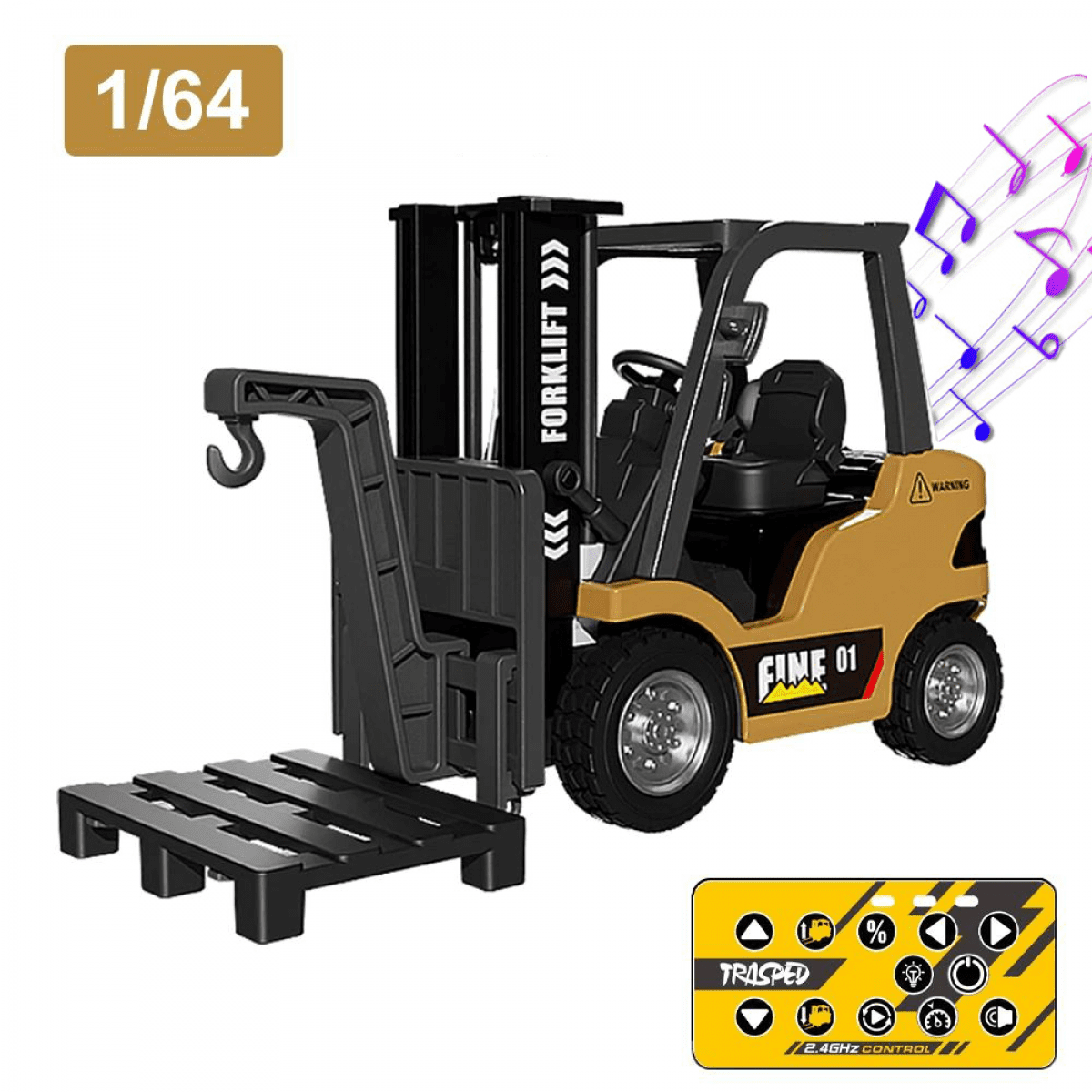Click here for Kmoist 1/64 Rc Forklift Truck Toy - Mini Remote Co... prices