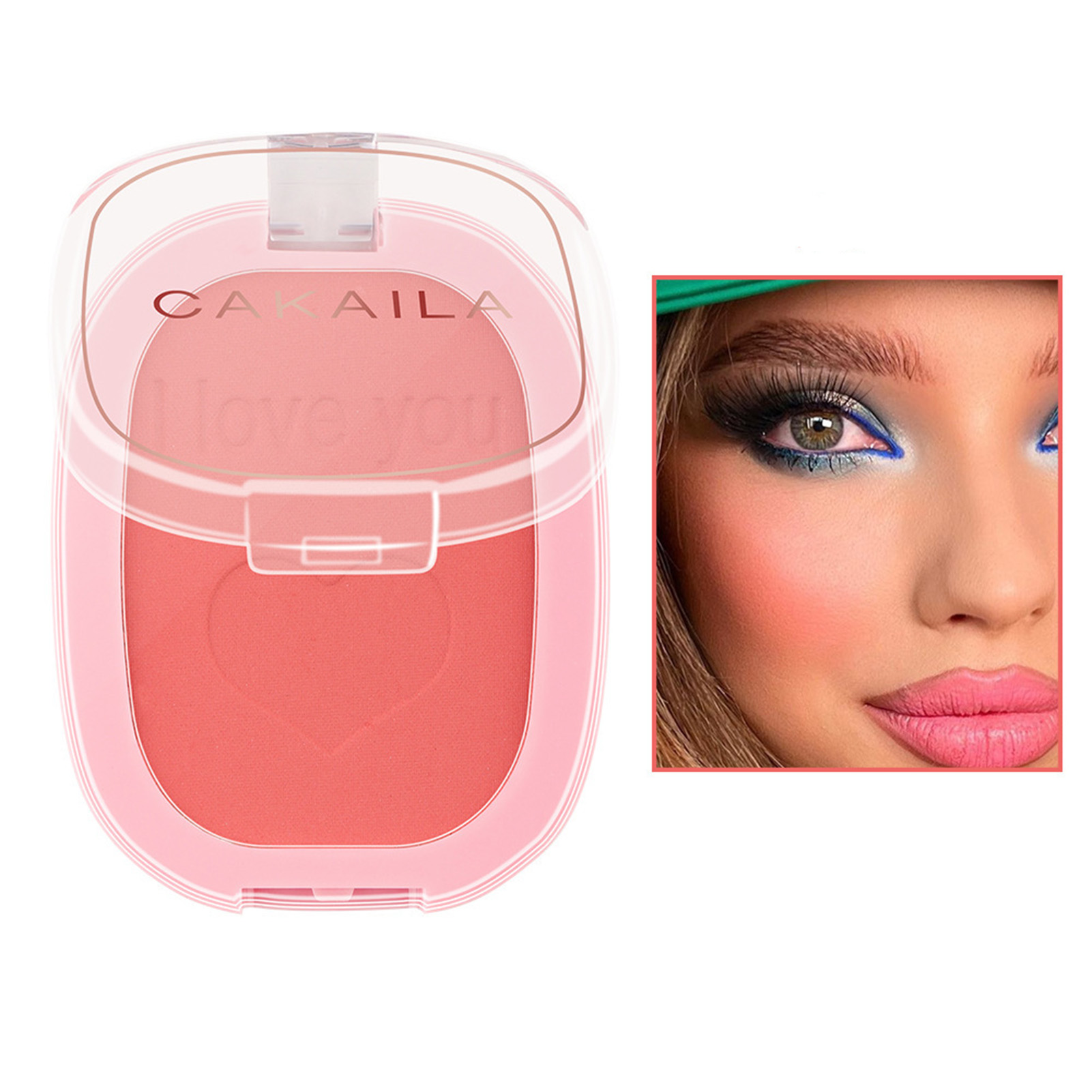 Yasu 10.5g Blush Palette Monochrome Peach Pink Silky Cheek Matte Blush ...