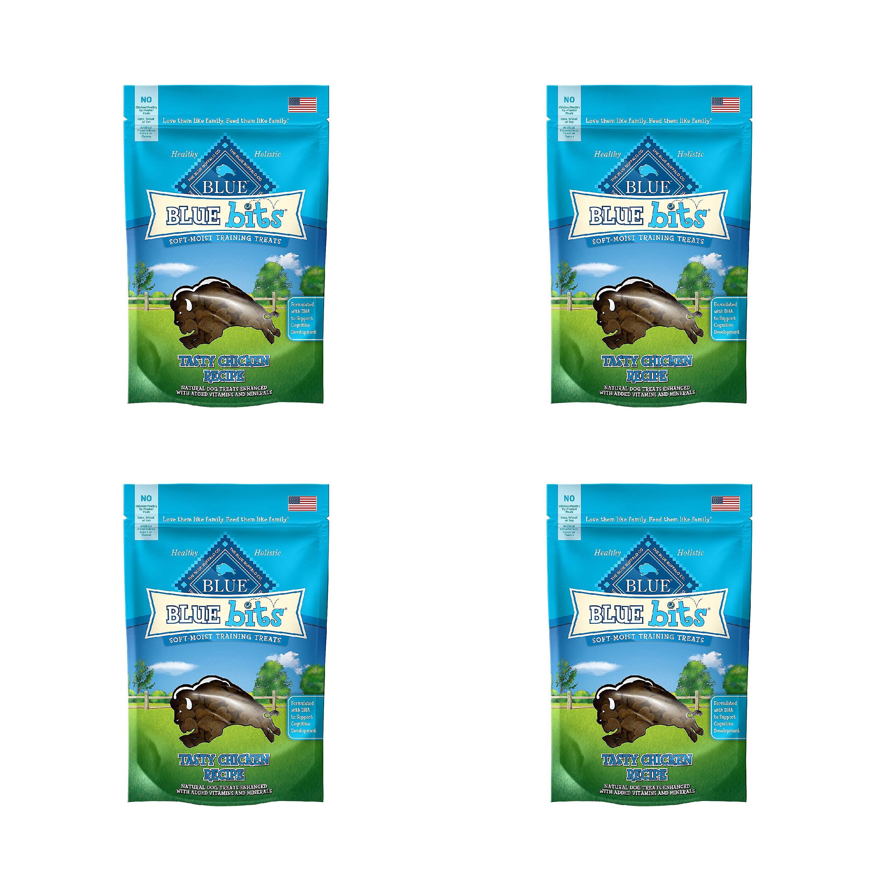 Blue Buffalo BLUE Bits for Dogs Chicken Flavor 4 Pack - Walmart.com